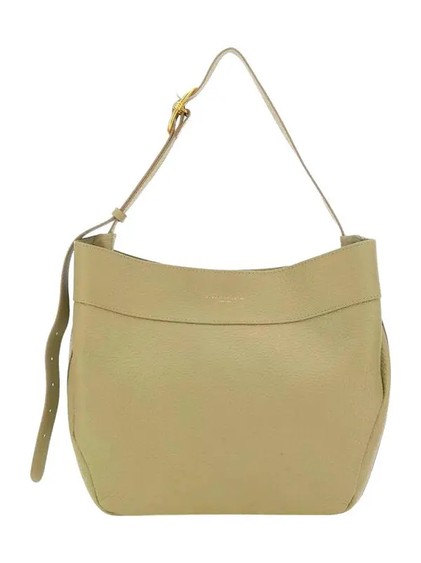 GIANNI CHIARINI Selena Grained Buckle Shoulder Bag - Green