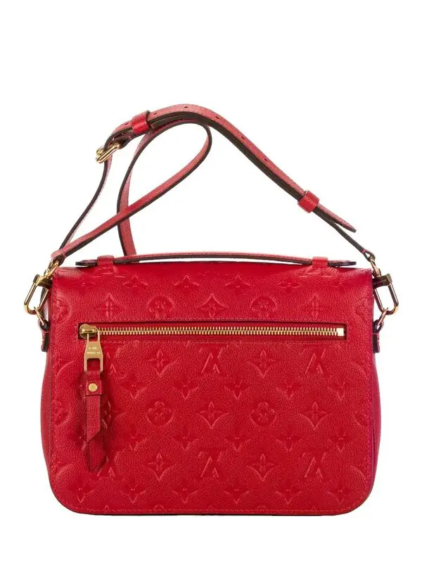 LOUIS VUITTON Empreinte Leather Cross Body Bag - Red
