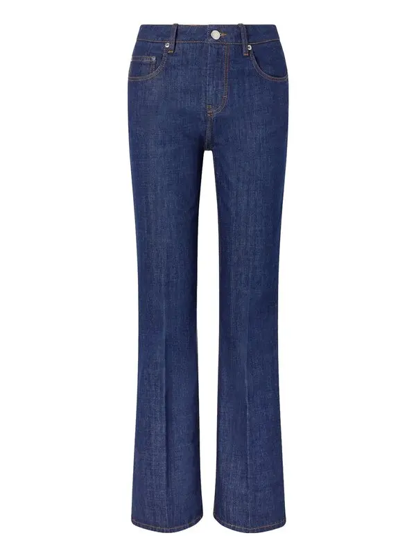 AMI Paris Bootcut Jeans In Indigo Denim - Blue