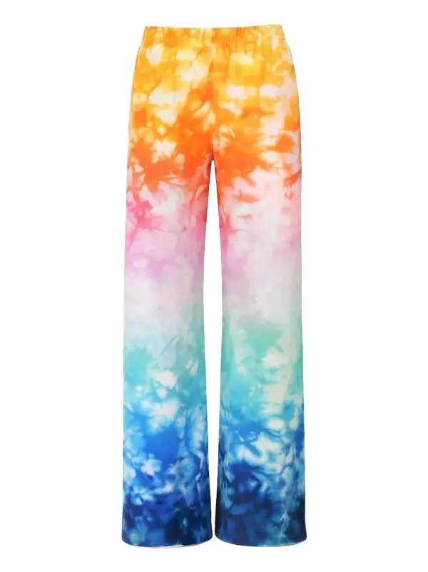 Casablanca Monogram Tie Dye Trousers - Blue