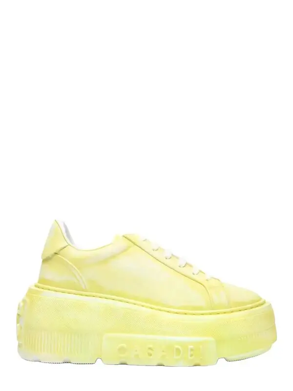Casadei Nexus Platform Lace-up Sneakers - Yellow