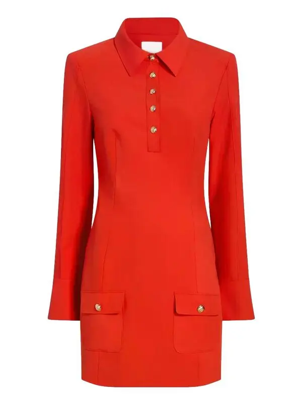 Cinq À Sept Lea Colla Mini Dress - Red