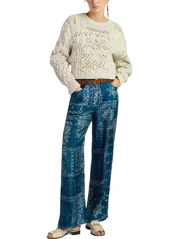 Momoni Mixed Stitches Sweater - Neutrals