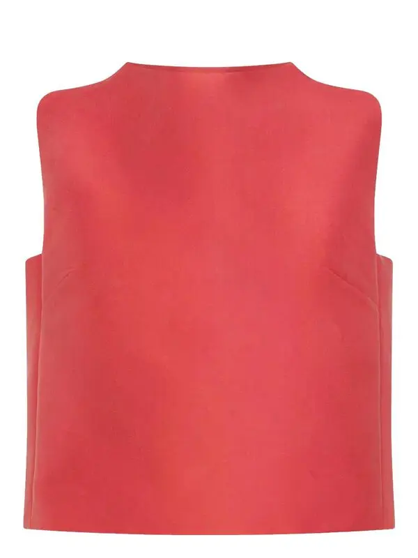 VIOLANTE NESSI Silk Top - Red