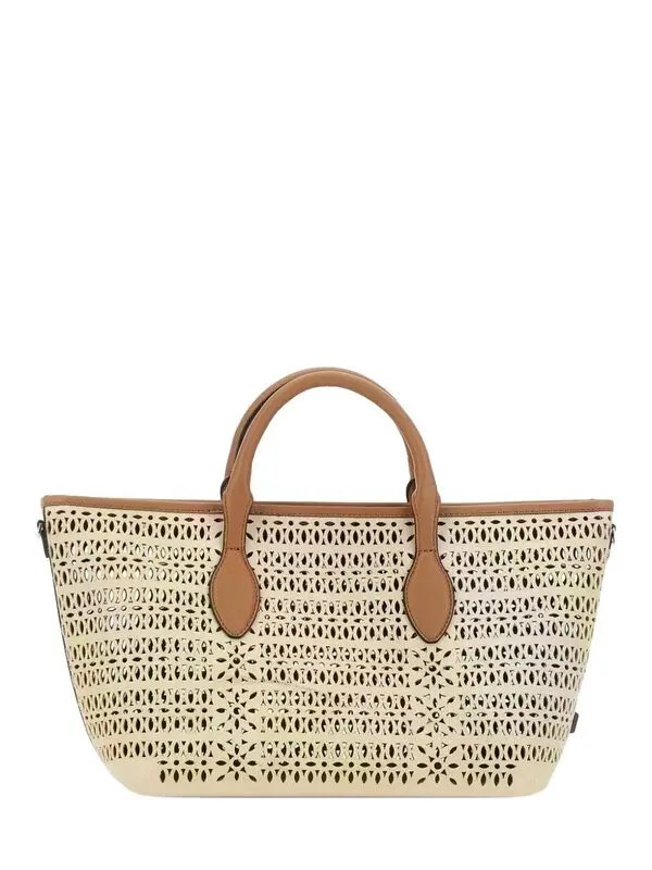 GIANNI CHIARINI Mashup Laser-cut Tote Bag - Neutrals