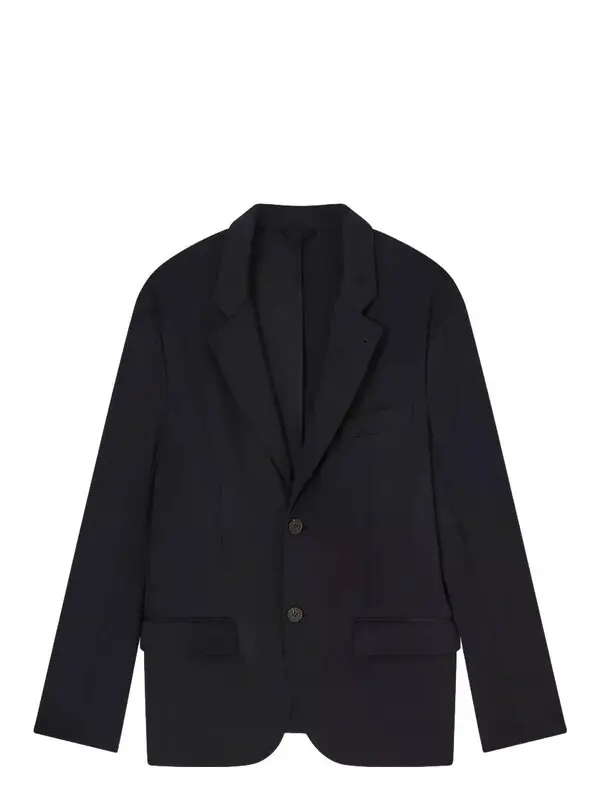 Emporio Armani Buttoned Single-breasted Jacket - Blue
