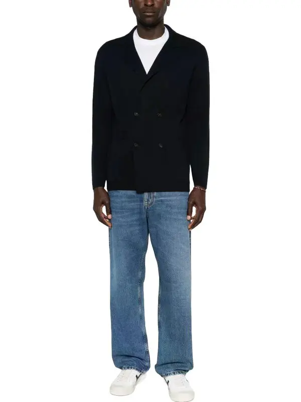 Tagliatore Willy Double-breasted Cardigan - Blue