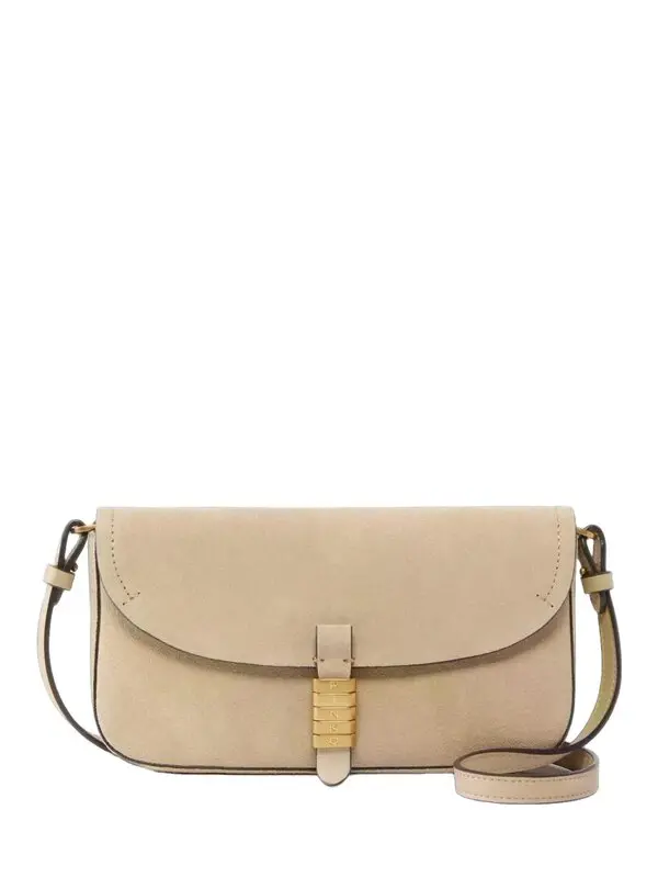 Pinko Medium Saddle Flat Shoulder Bag - Neutrals