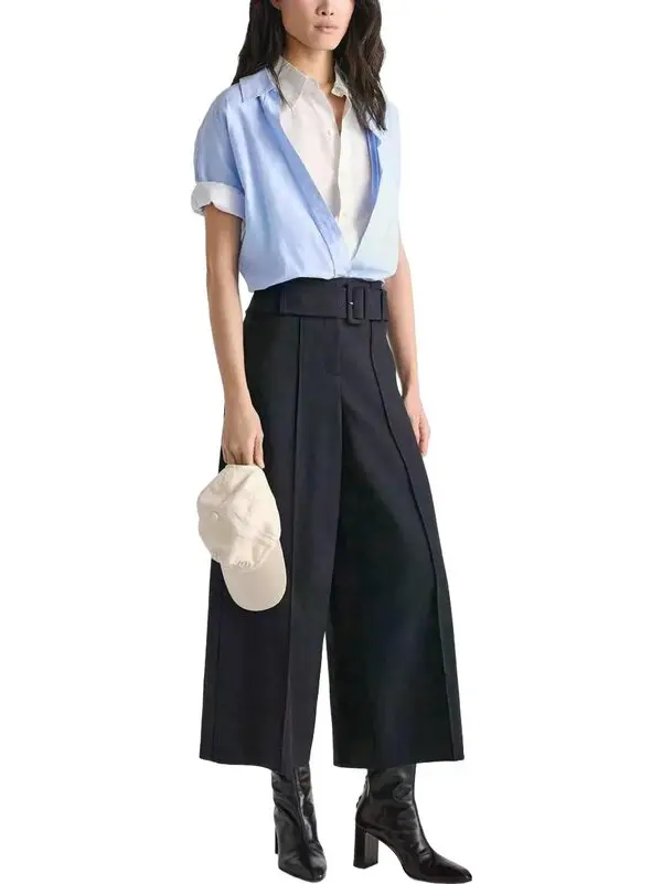 Dorothee Schumacher Short-sleeved Shirt With Pocket Detail - Blue