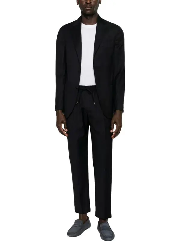 BRIGLIA 1949 Notched Lapel Pocket Suit - Blue
