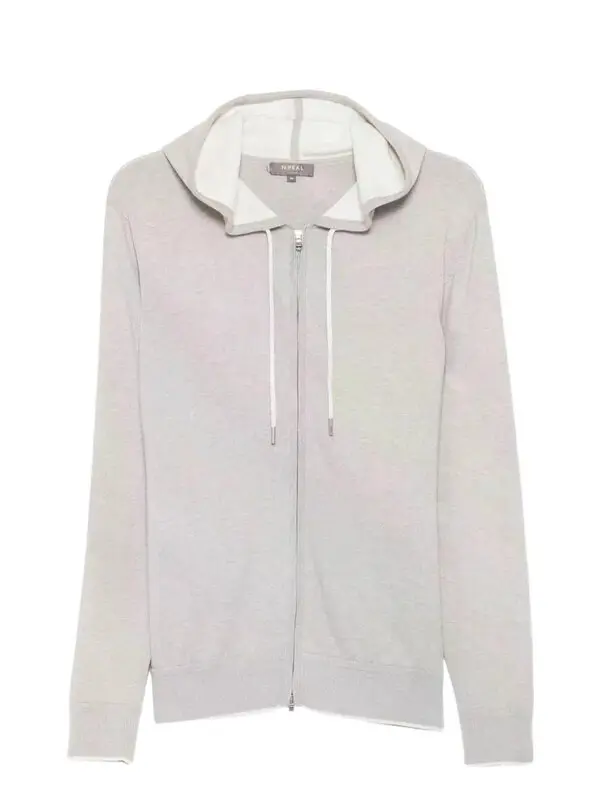 N.peal Zip-up Long-sleeve Hoodie - Grey