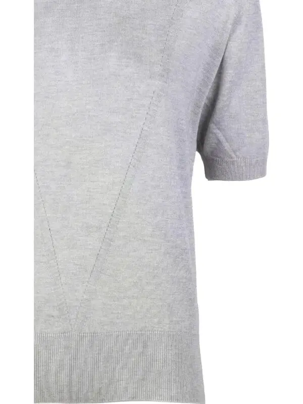 Alpha Studio Seam Detail Short Sleeve T-shirt - Grey