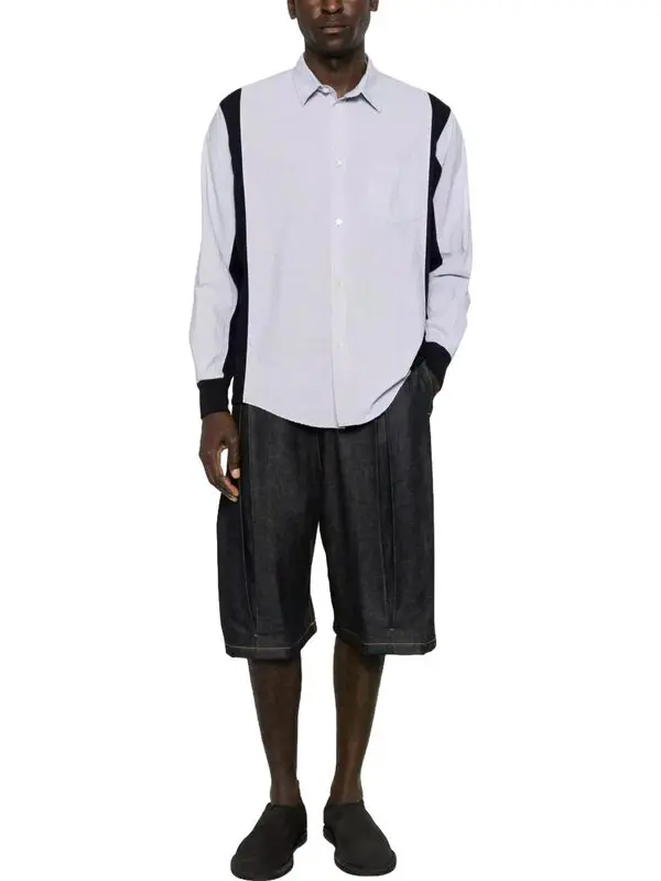 Undercover Panelled Shirt - Blue