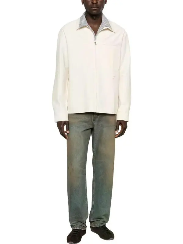 Jacquemus The Mecano Zip-up Shirt - Neutrals
