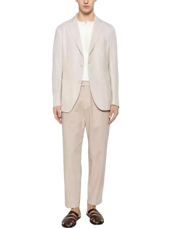 Eleventy Pleated Trousers - Neutrals