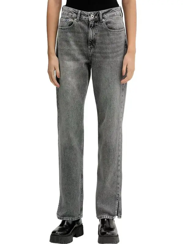 Karl Lagerfeld Split Hem Jeans - Grey