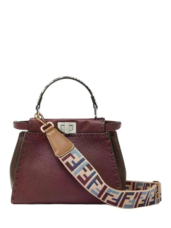 Fendi Logo Pattern Adjustable Shoulder Strap - Neutrals
