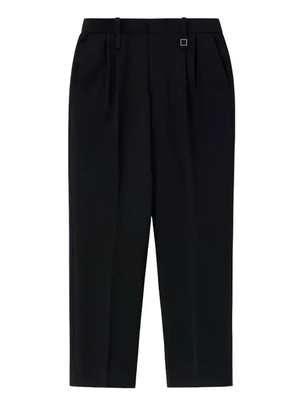 WOOYOUNGMI Hardware Detail Pleated Tailored Trousers - Blue
