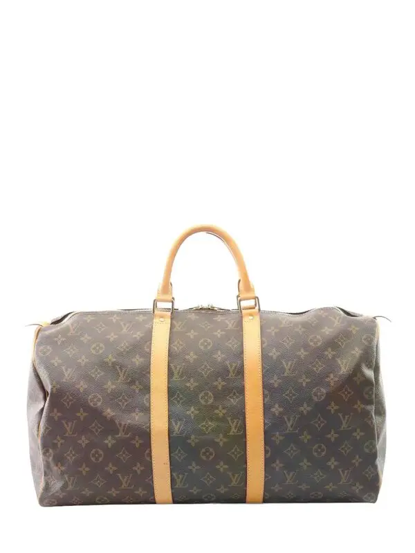 LOUIS VUITTON 2008 Monogram Keepall 50 Travel Bag - Brown