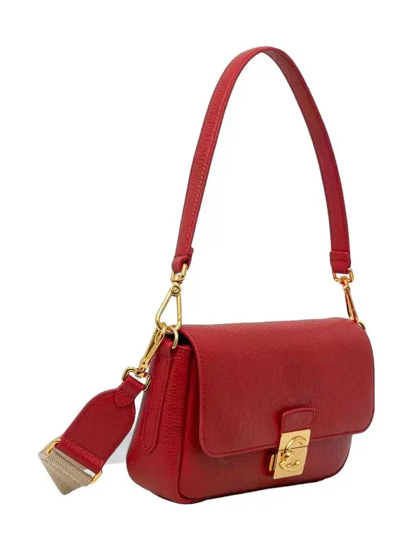 COCCINELLE Medium C-me Lock Shoulder Bag - Red