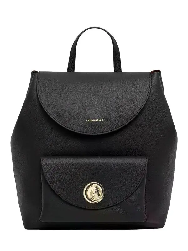 COCCINELLE Logo-detail Backpack - Black