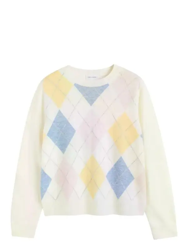 Chinti & Parker Argyle Wool Sweater - Neutrals