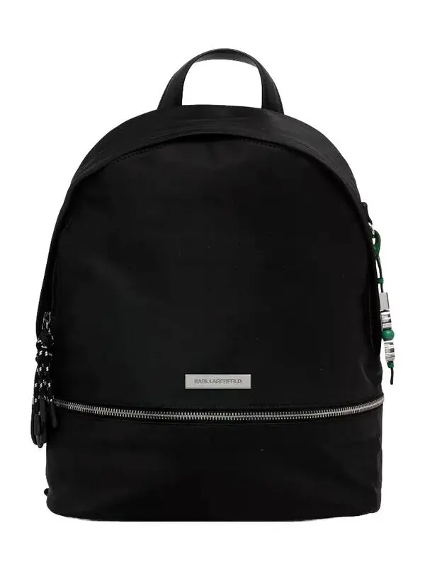 Karl Lagerfeld Charm Detail Backpack - Black