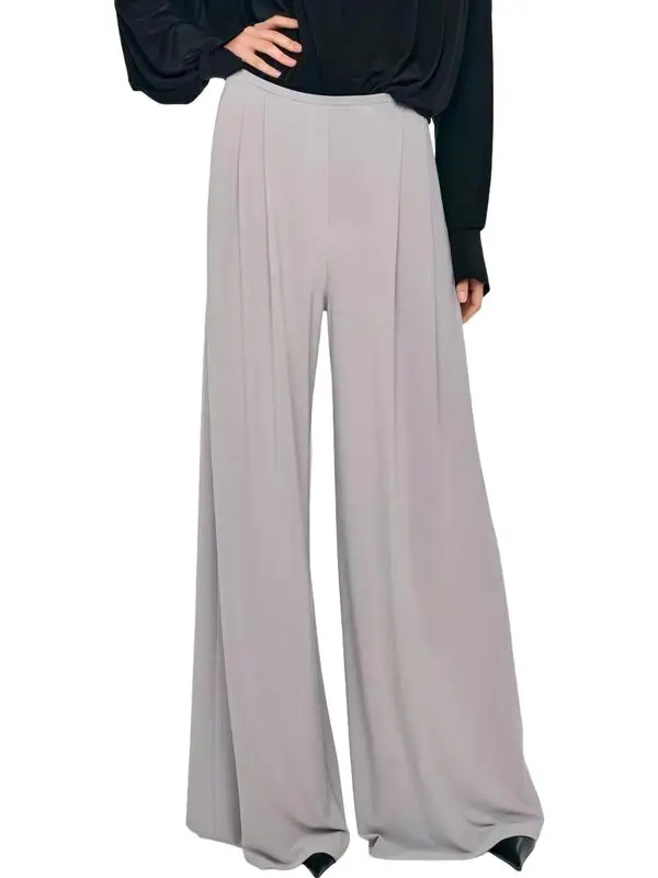 Norma Kamali Pleated Trousers - Grey