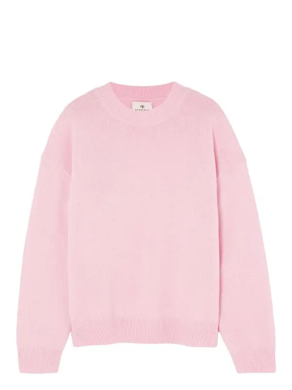 ANINE BING Lee Cashmere Pullover - Pink