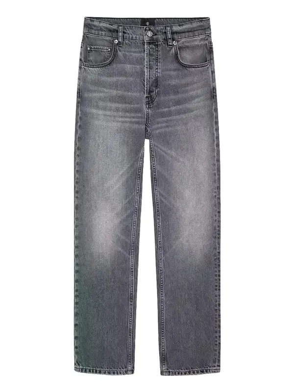ANINE BING Kate Washed-effect Jeans - Grey