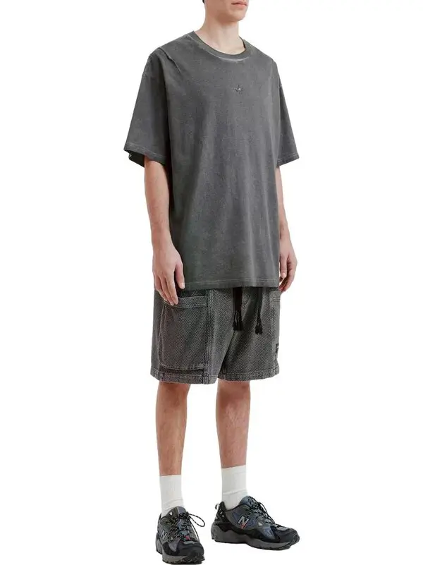 FIVE CM Patchwork-detail T-shirt - Grey