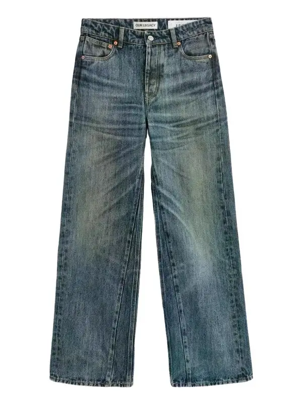 Our Legacy Treble Cut Wide-leg Jeans - Blue