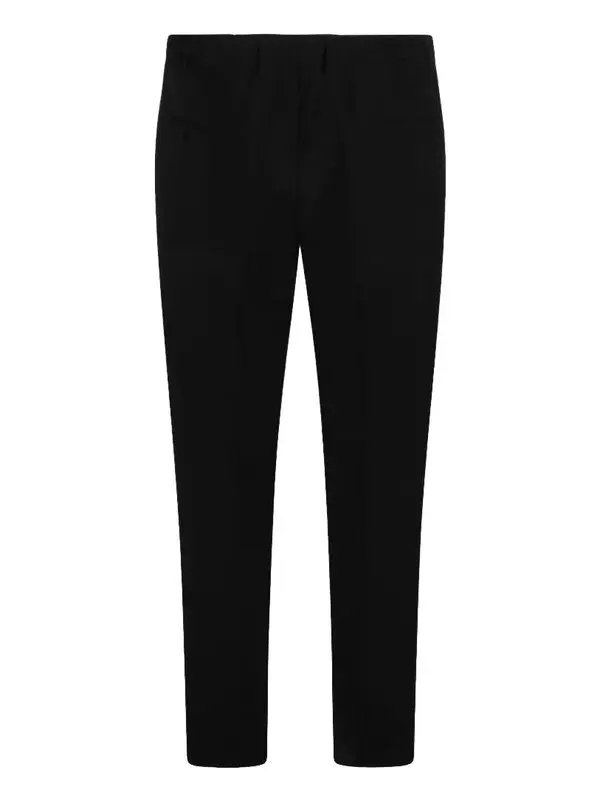 Dolce & Gabbana Elasticated Wool Trousers - Black