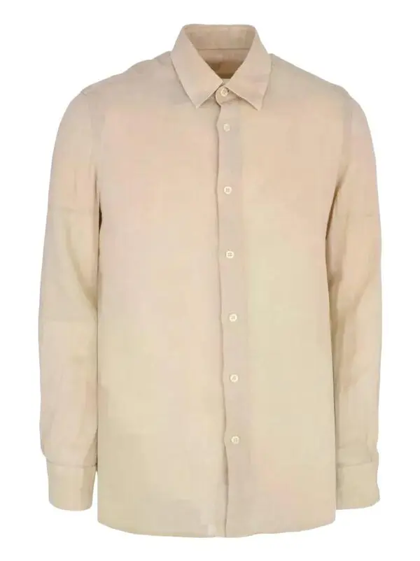 120% Lino Contemporary Fit Shirt - Neutrals