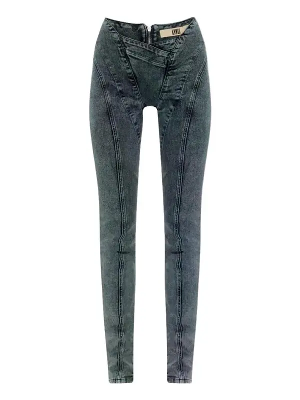 KNWLS Panelled Zip-fastening Jeans - Blue
