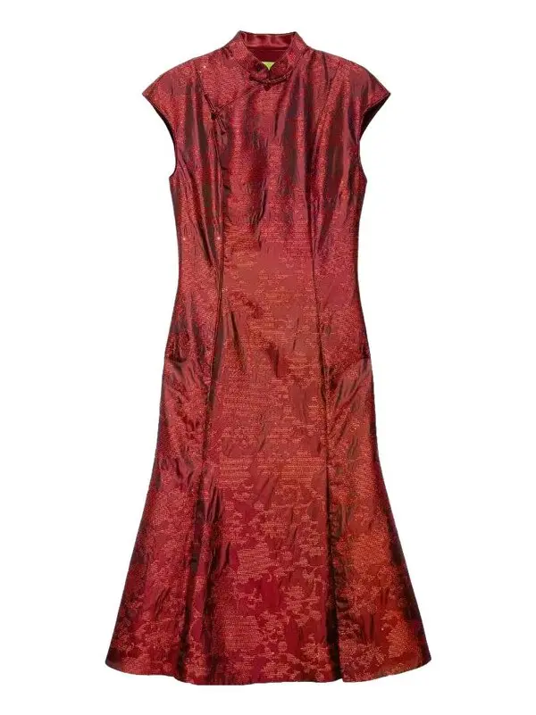 Shanghai Tang Qipao Dress - Red