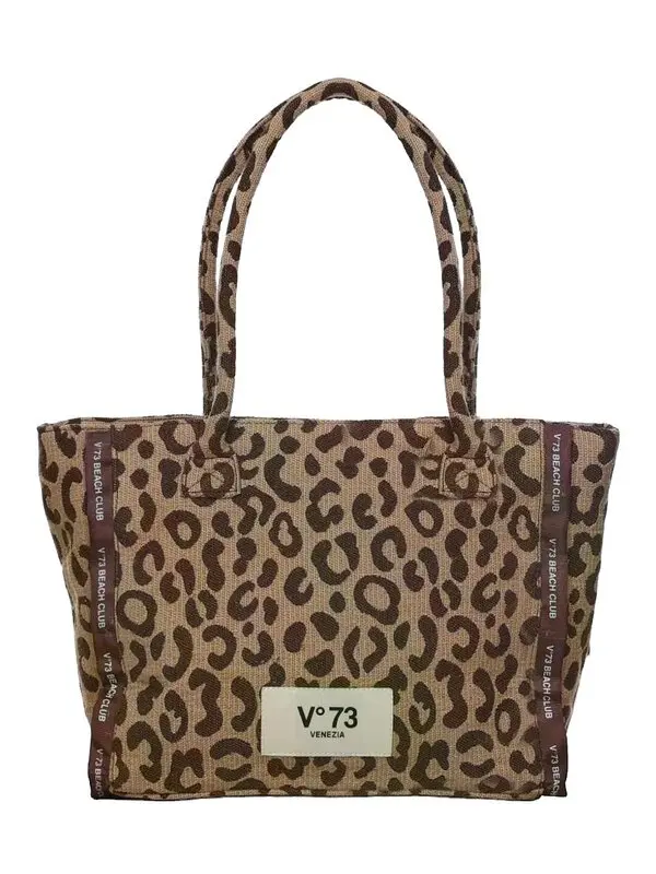 V°73 Animal-print Tote Bag - Neutrals