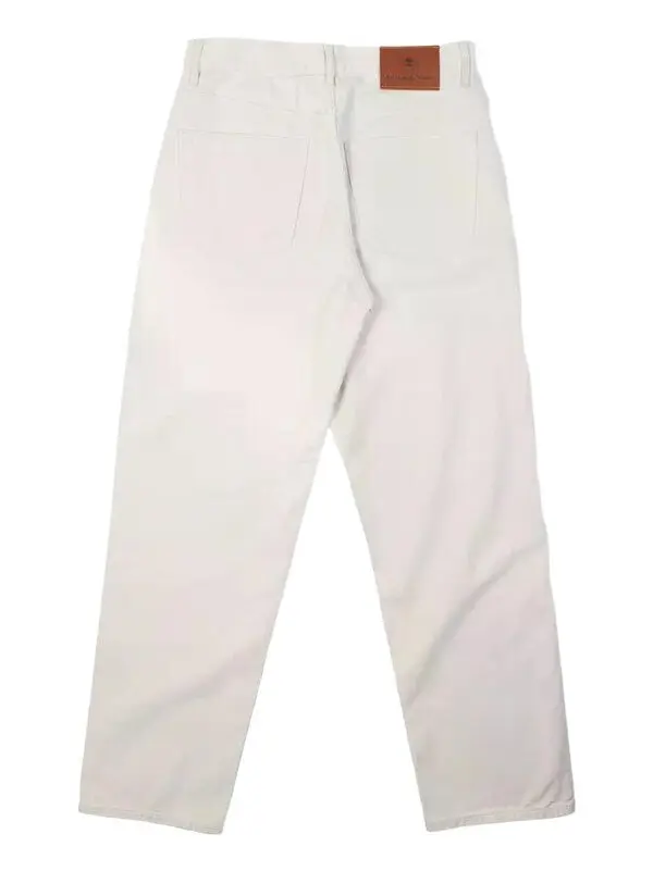 ATELIERS DE NÎMES Buttoned Wide-leg Jeans - Neutrals