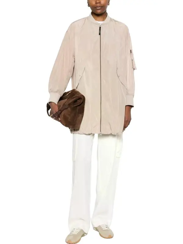 Aspesi Zip-up Parka - Neutrals