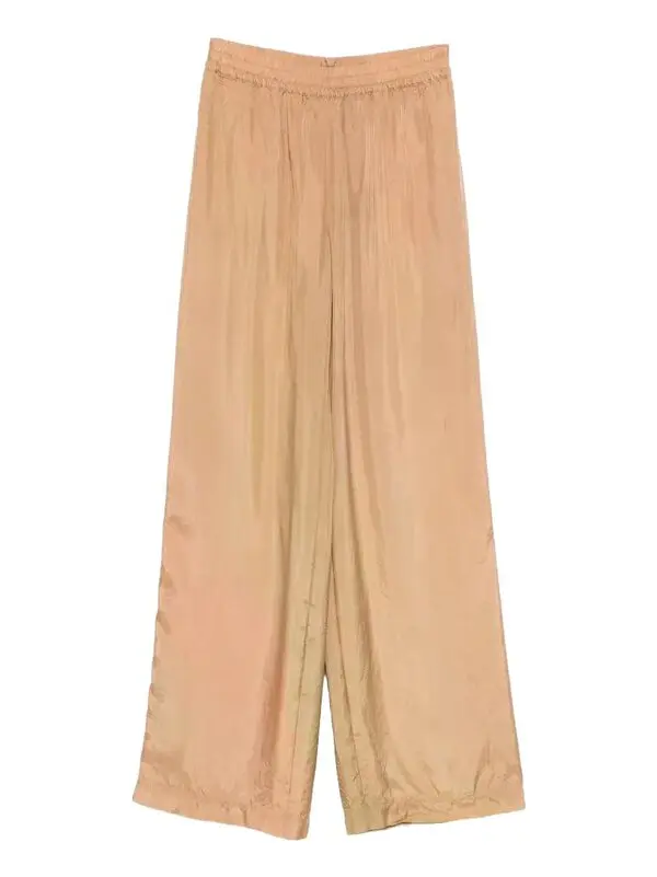 Aspesi Camel Elasticated Waist Wide Leg Trousers - Neutrals