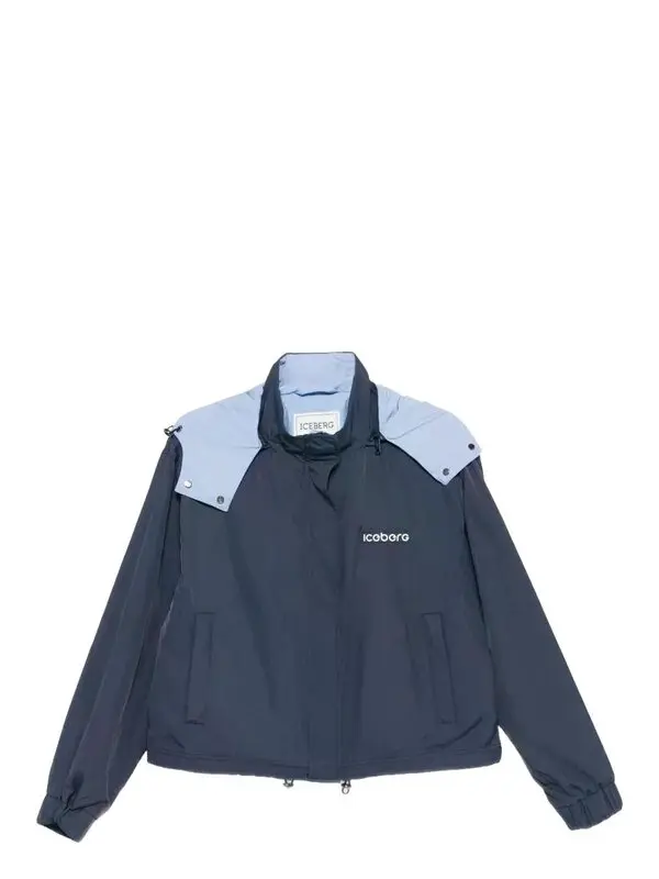 Iceberg Logo-patch Jacket - Blue