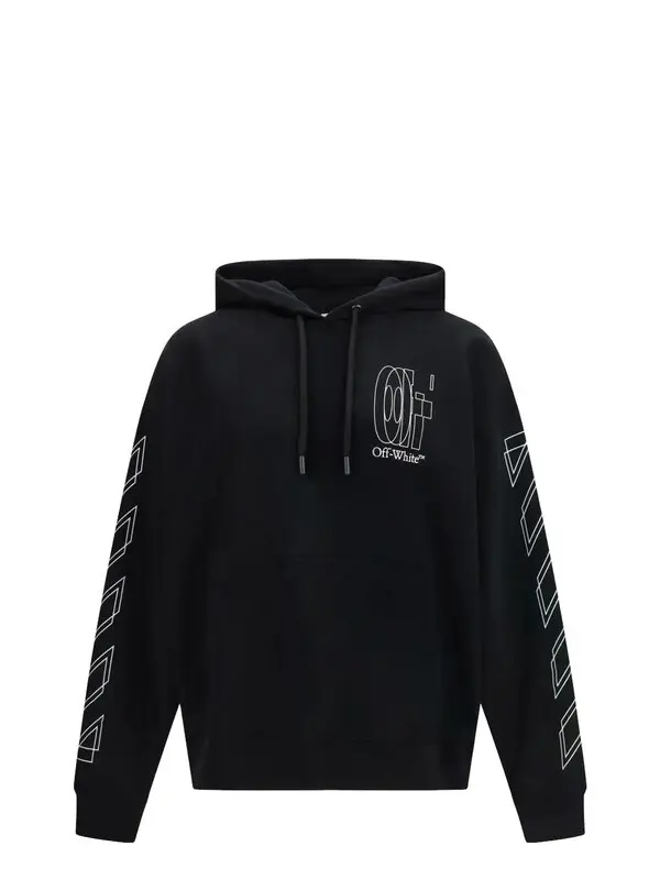 Off-White Double Arrow Graphic Hoodie - Black