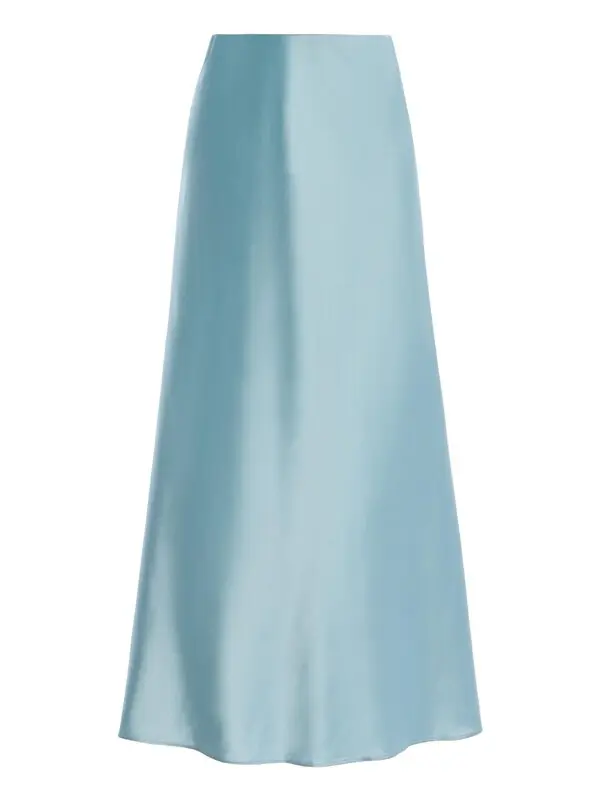 BY MALENE BIRGER Barbara Satin Maxi Skirt - Light Blue