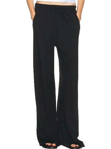 Enza Costa Supima Cotton Soft Everywhere Pant - Black