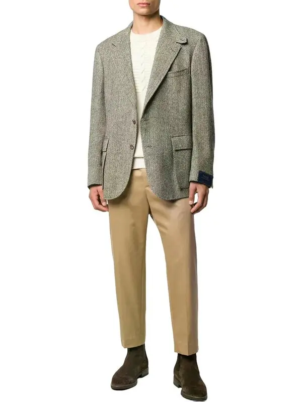 Polo Ralph Lauren Herringbone Single-breasted Blazer - Brown