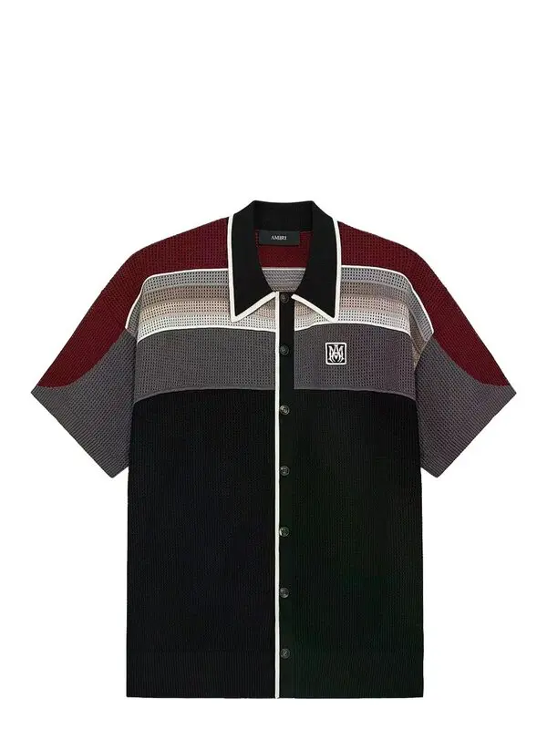 Amiri Ma Sport Logo-patch Shirt - Black