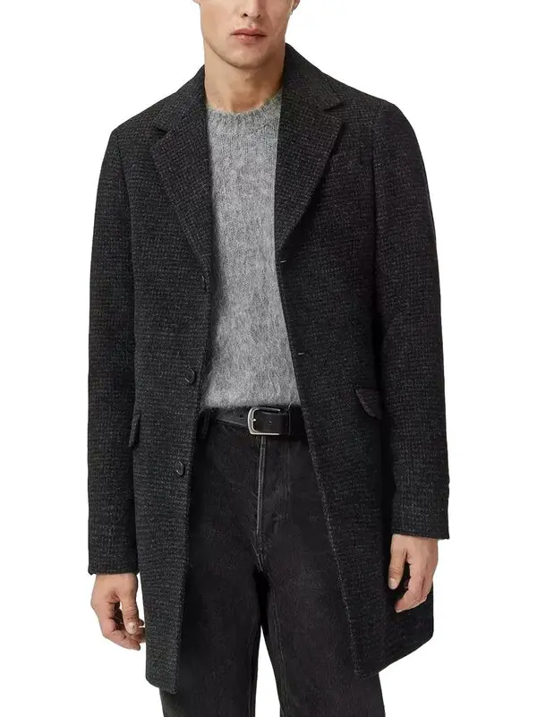 ALLSAINTS Caspian Textured Coat - Grey