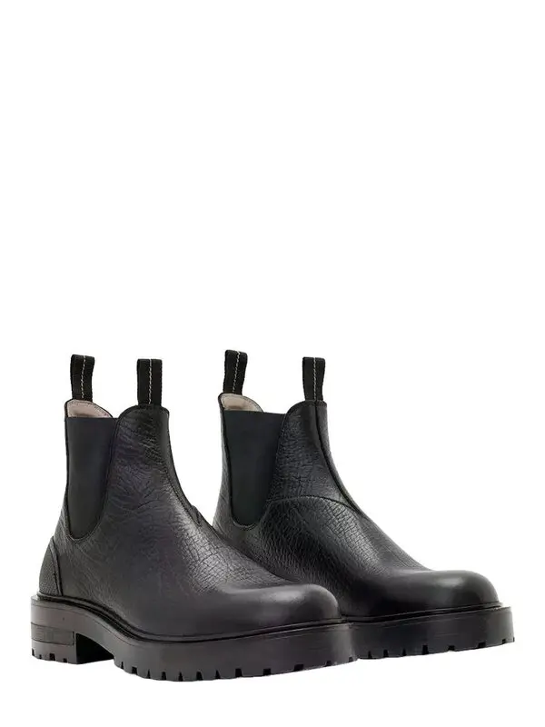 ALLSAINTS Mccoy Textured Pull-on Boots - Black