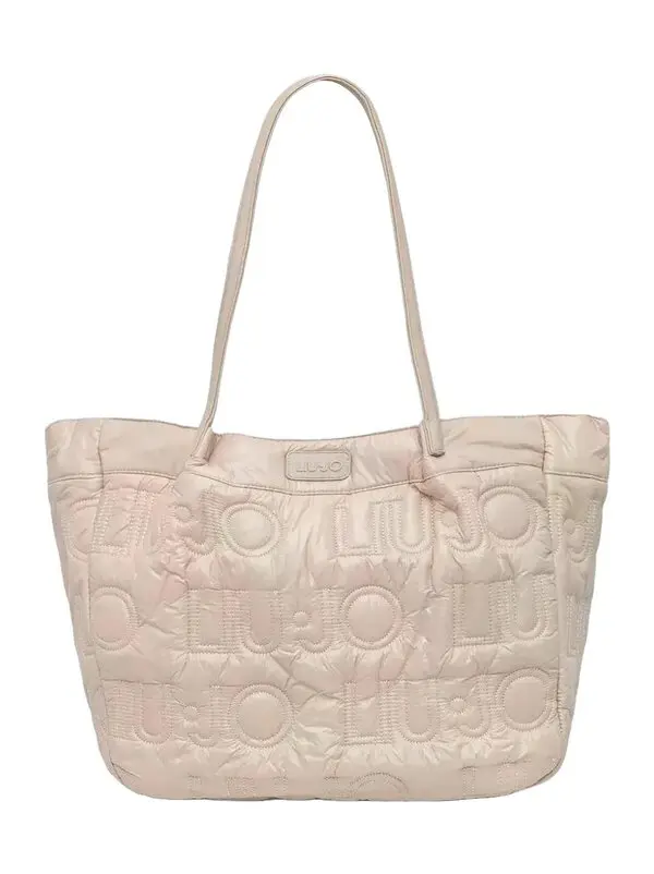 Liu Jo Quilted Logo Tote Bag - Neutrals