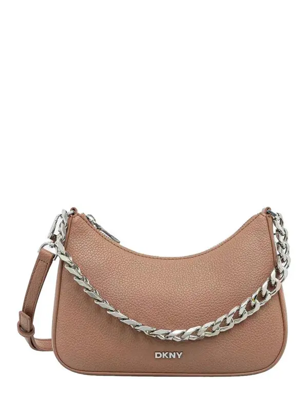 Dkny Chain Detail Crossbody Bag - Brown